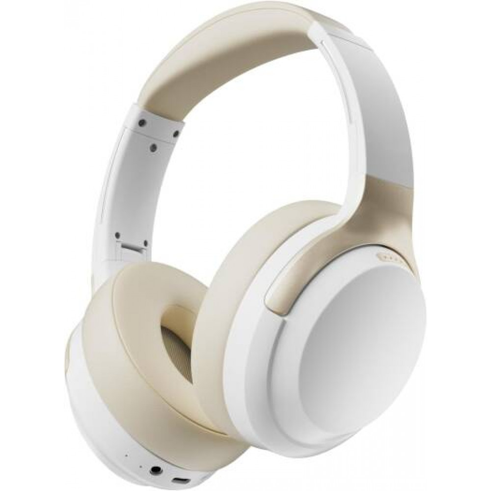 Porodo Soundtec Eclipse Wireless Over-Ear Headphone - White